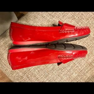 Cole Haan | Shoes | Cole Haan Red Patent Leather Driving Loafers | Poshmark
